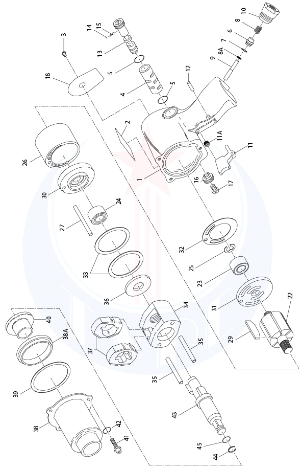 Súng vặn bu lông khí nén IR 231C-AP